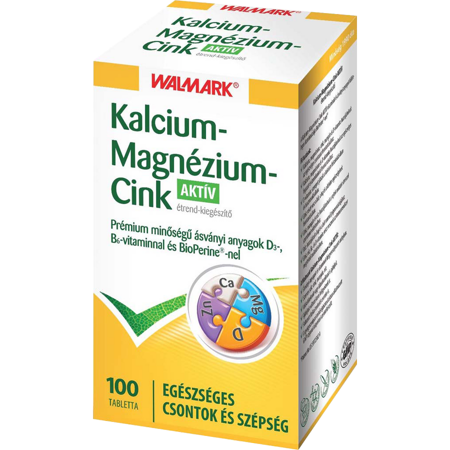 Walmark kalcium-magnézium-cink tabletta, 100 db | Biosziget